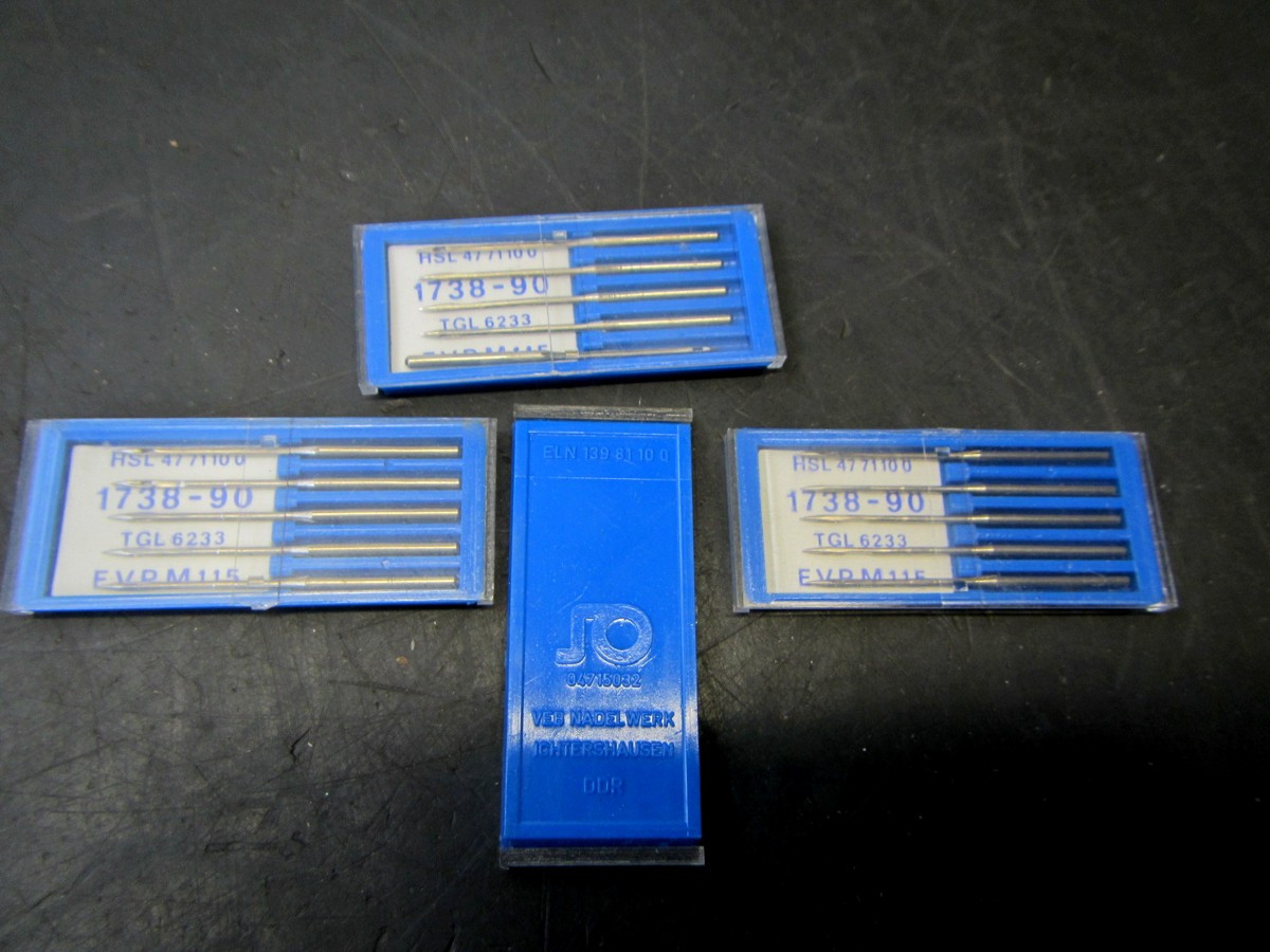 Nähmaschinennadeln1738-90 Rundkolben 4 x 5 Stk. Nadeln (C10403 ...