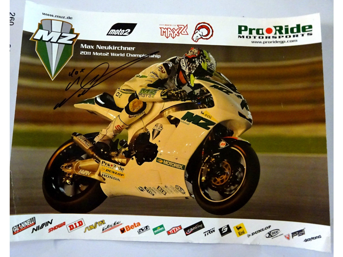 Max Neukirchner Poster signiert Sachsenring (26011-1) | ***sixpoints ...