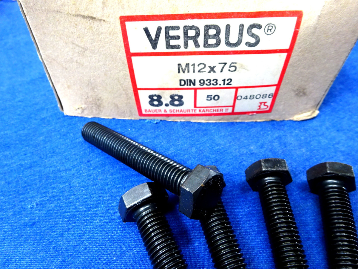 Verbus 8.8 Sechskantschraube 12 x 75 mm, M12 x 1,75 mm 5 Stück (25485 ...