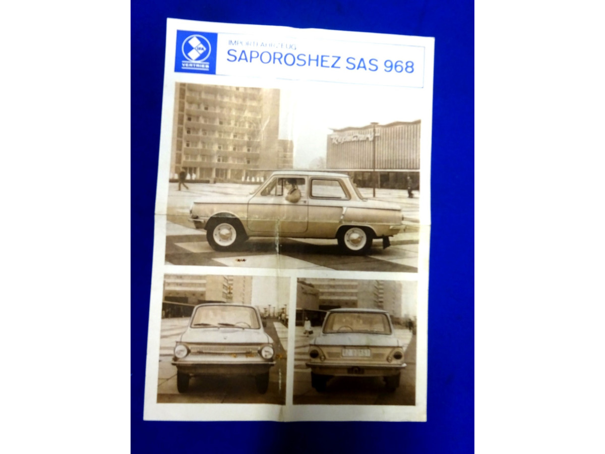 Prospekt SAS 968 Saporoshez 1972 (27586) | ***sixpoints*** der Oldtimer ...
