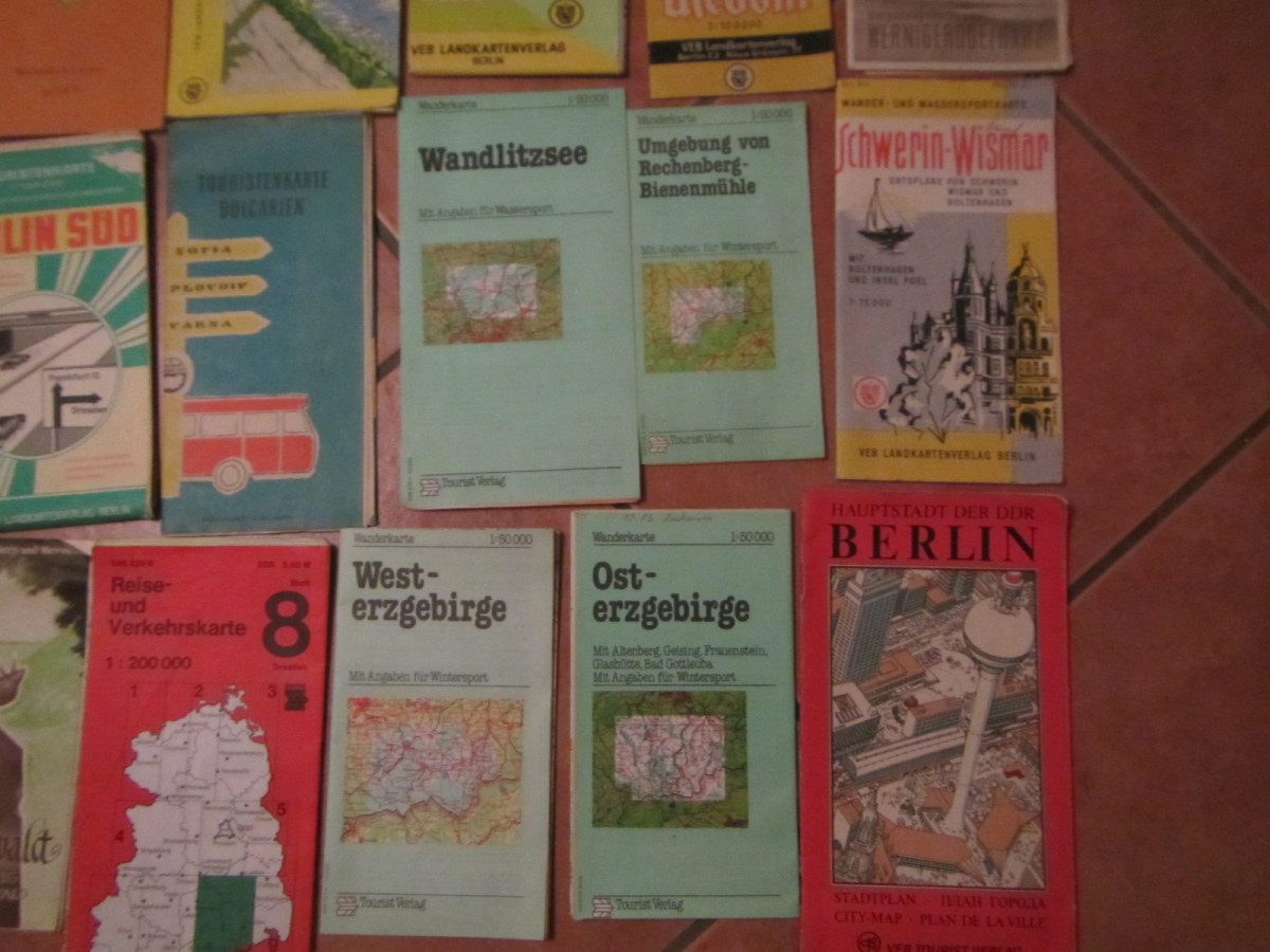 Wanderkarten Stadtpläne DDR Landkarten 26 Stück (21328) | ***sixpoints ...
