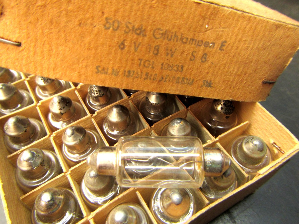 Soffitte Blinkleuchte 2 Stk. MZ Simson 6 Volt 18 Watt (C18277 ...